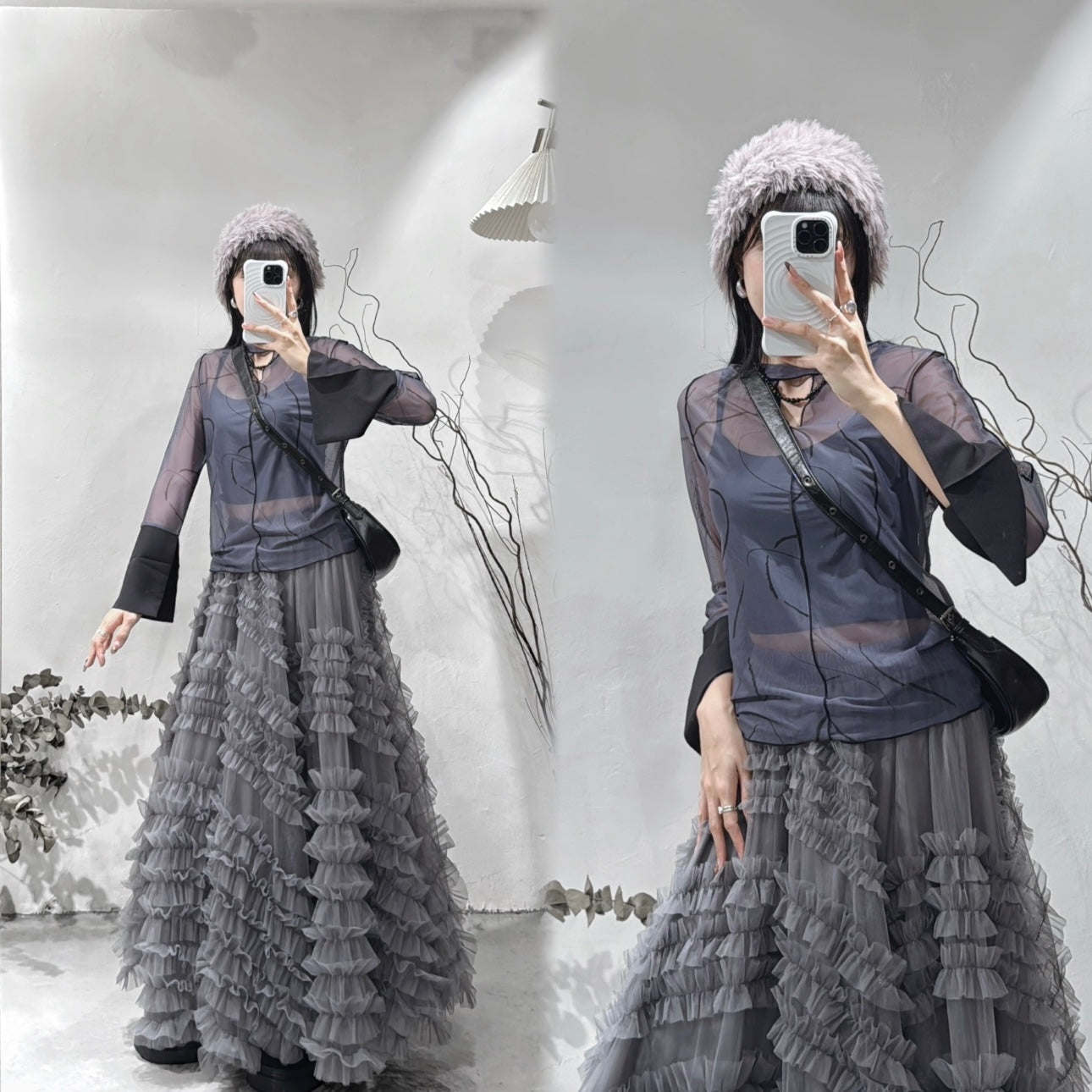[ 店主自留兩色！] Line see through inner/ blue – dudettedot