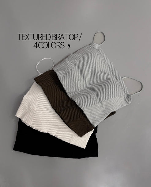 [ Essentials! ] textured bra top / 4 colors – dudettedot